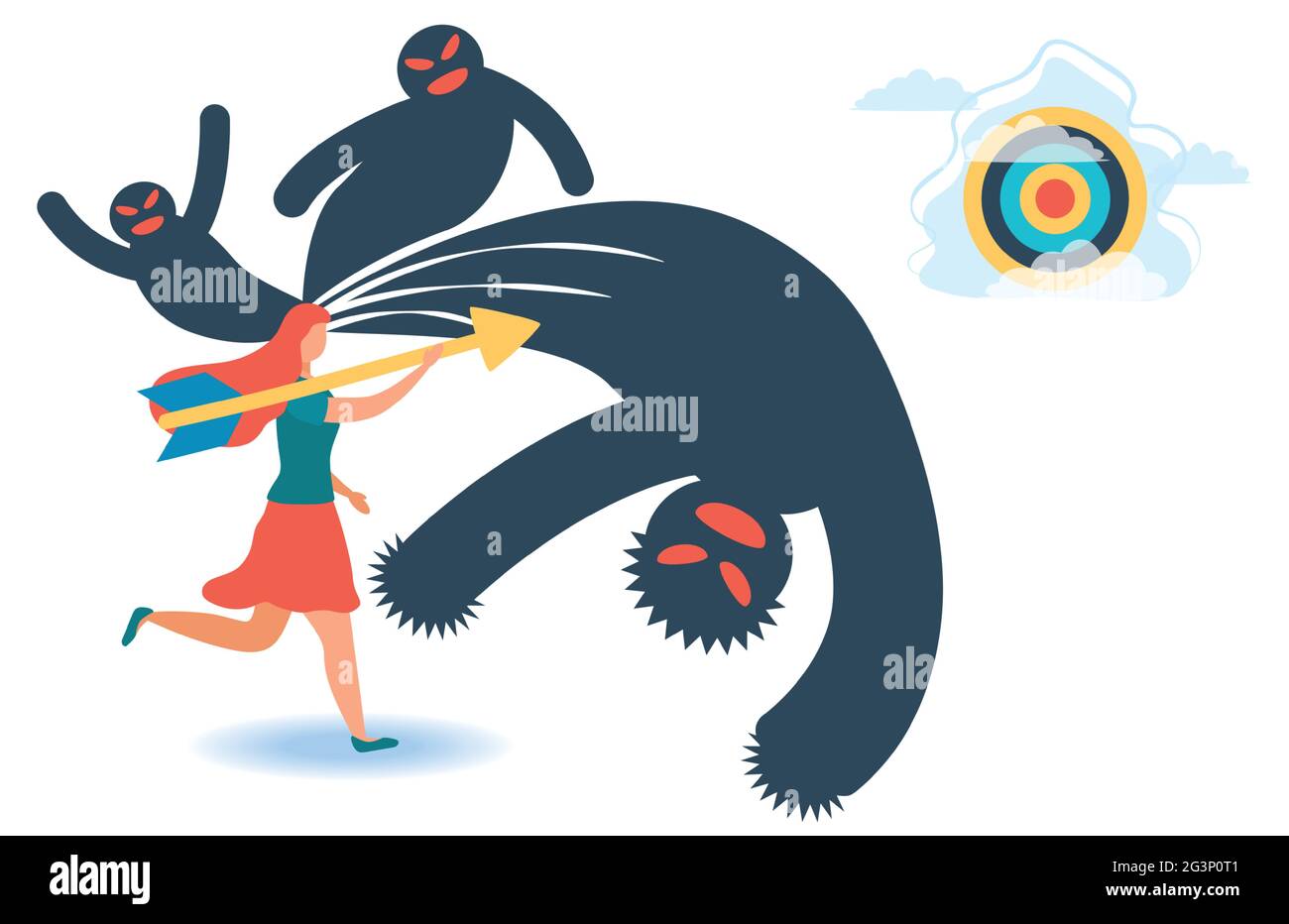 Panic disorder in human brain Stock Vector Images - Alamy