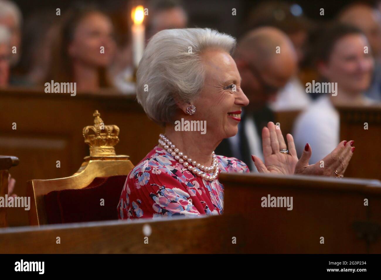 16-06-2021 Denmark Princess Benedikte attends a concert with Sankt ...