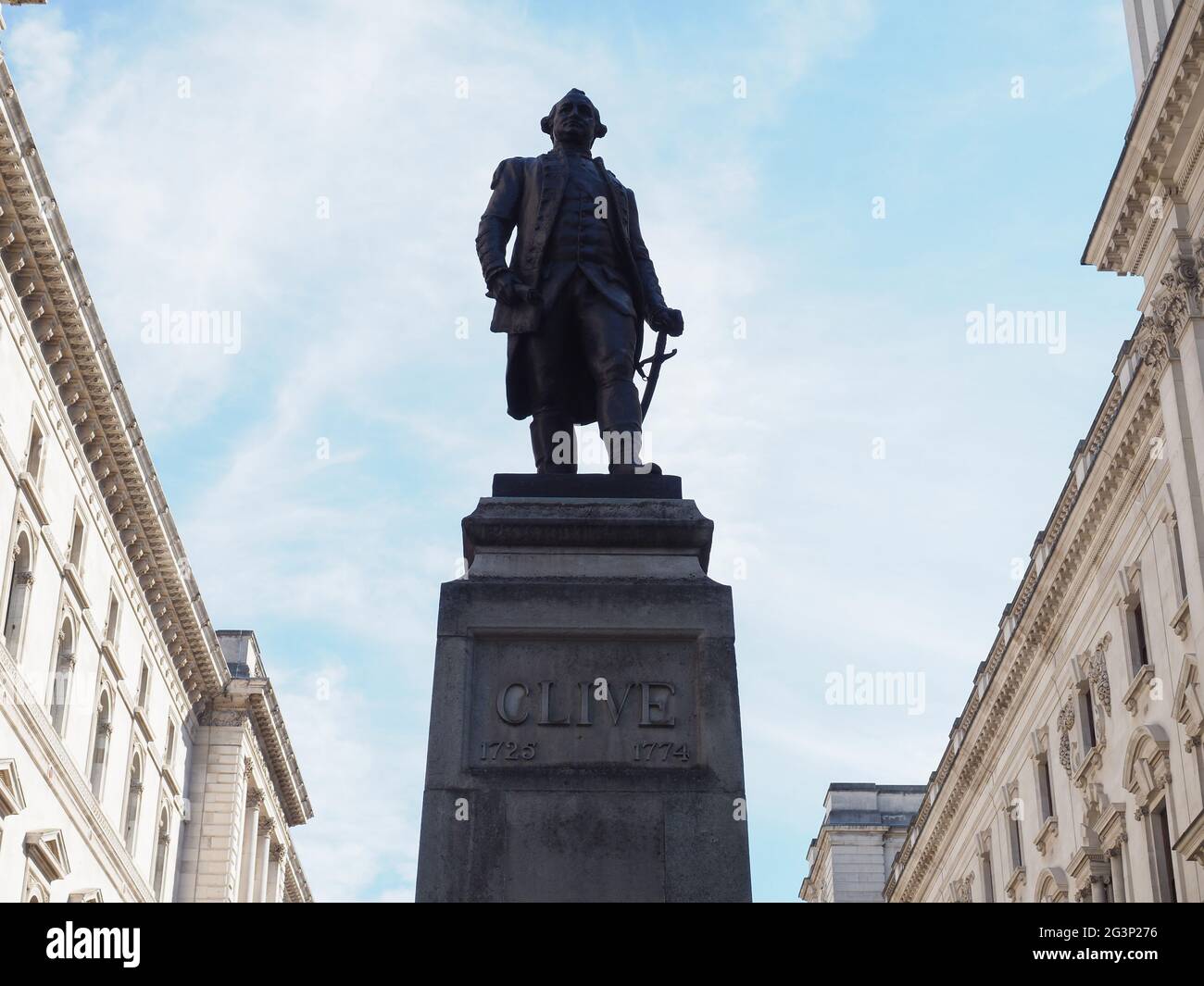 Clive of India statue in London Stock Photo - Alamy