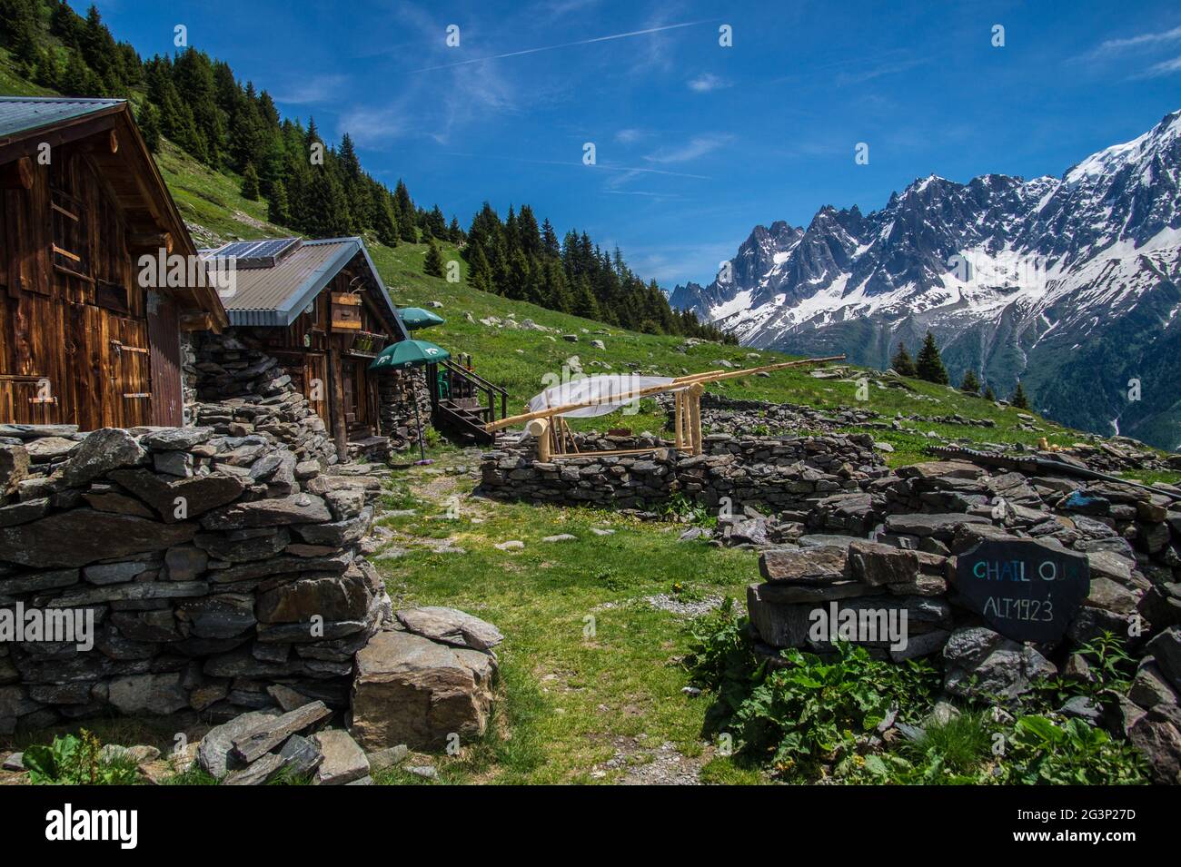 French alpine landscape Stock Photo - Alamy