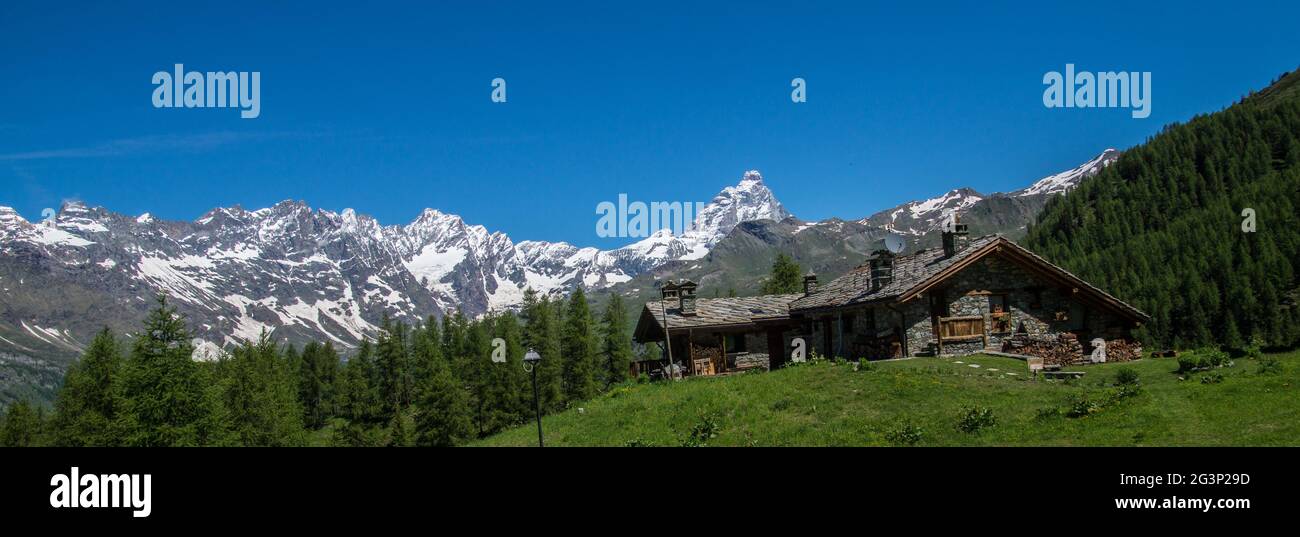 Landscape of italian alps Stock Photo - Alamy
