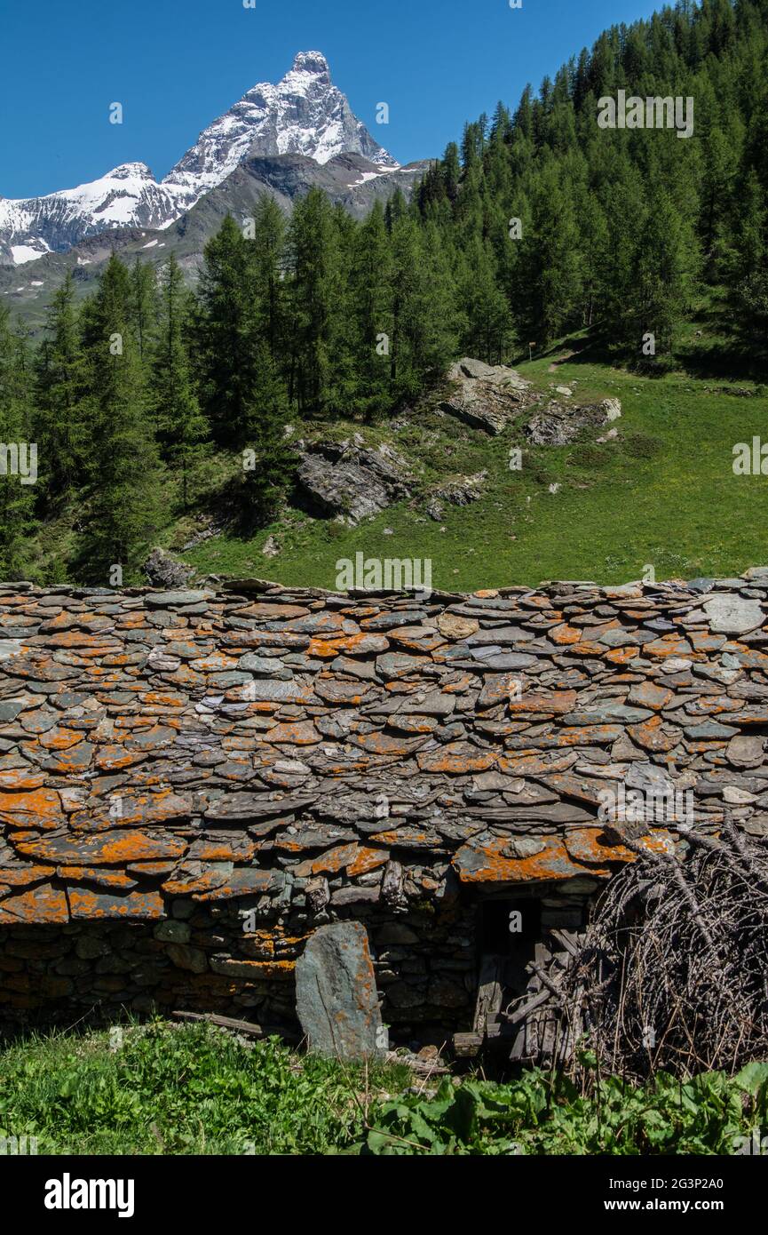 Landscape of italian alps Stock Photo - Alamy