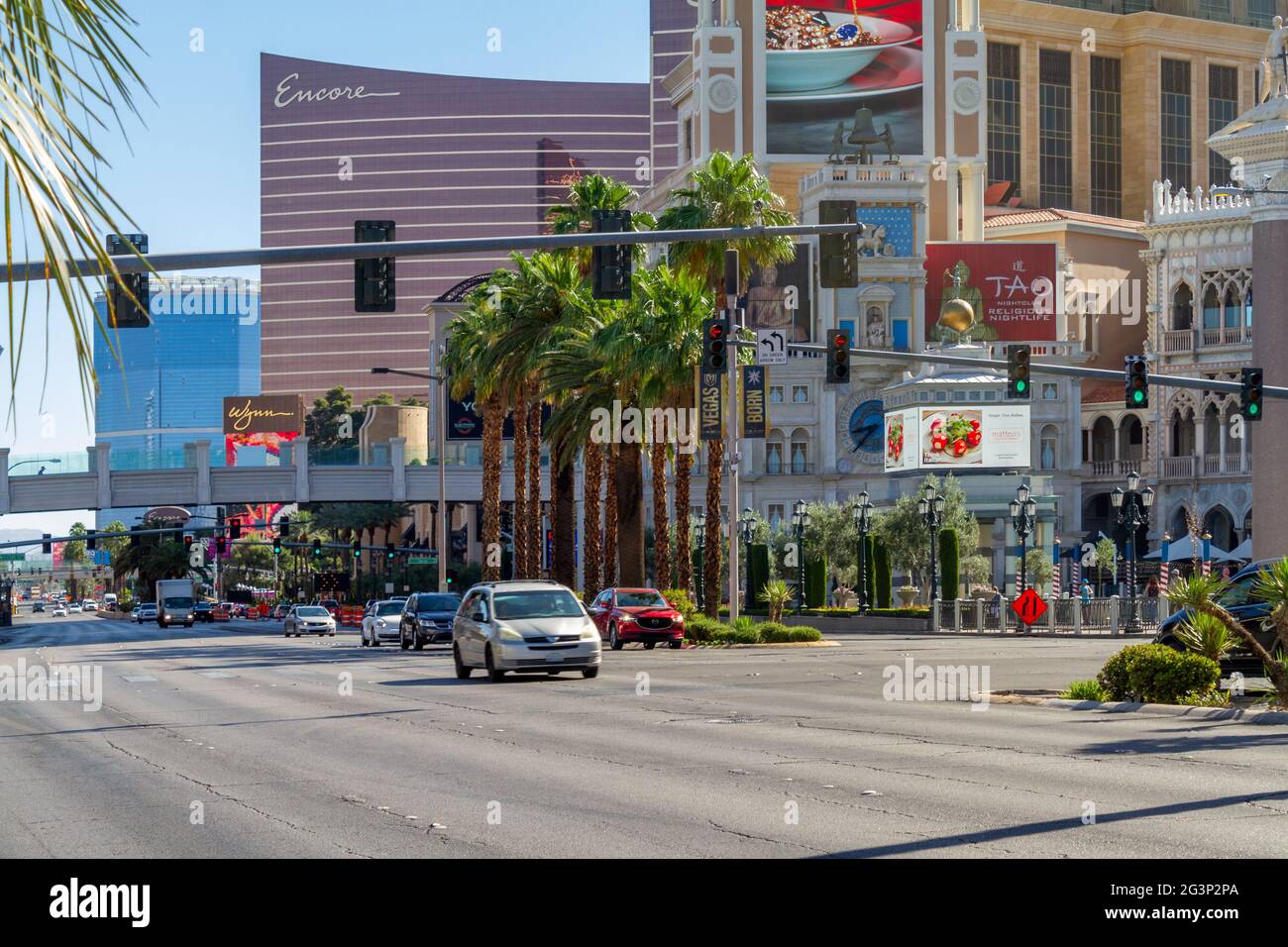 Las Vegas, NV, USA – June 8, 2021: Street view of Las Vegas Boulevard ...