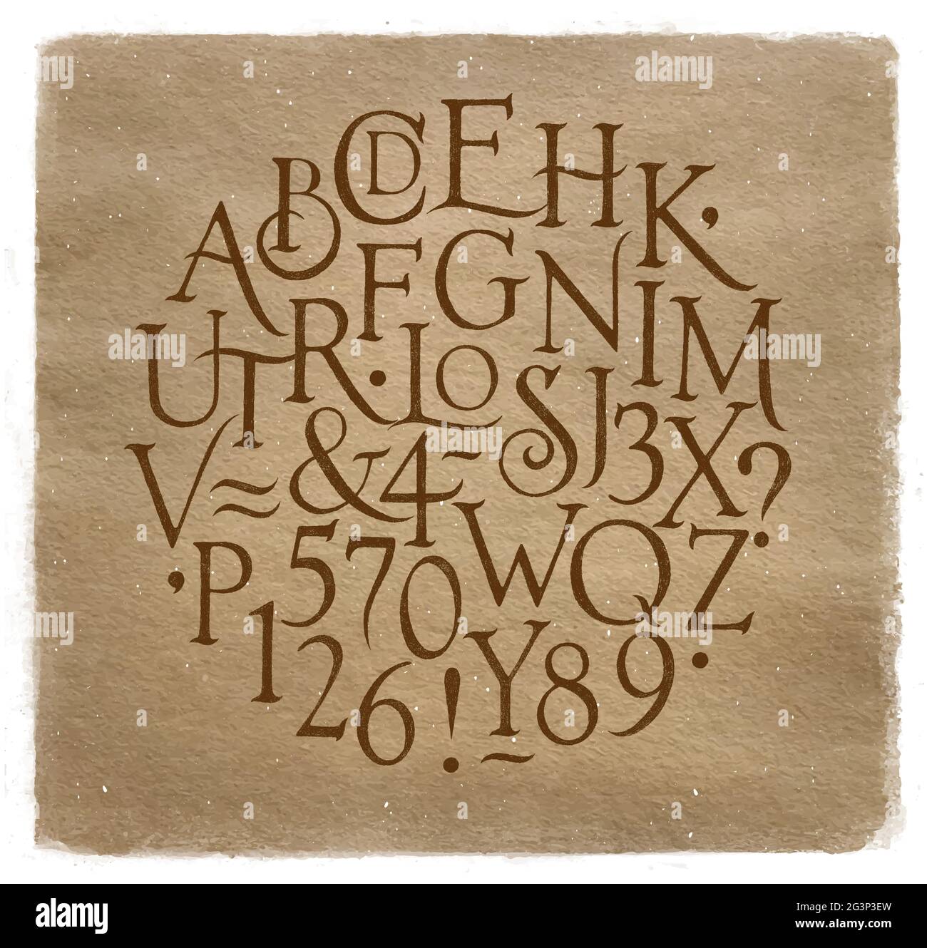 Retro style label chalk Cut Out Stock Images & Pictures - Alamy