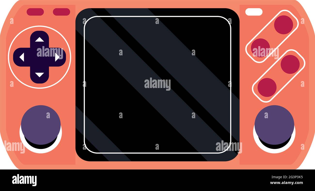 Portable videogame console Cut Out Stock Images & Pictures - Alamy