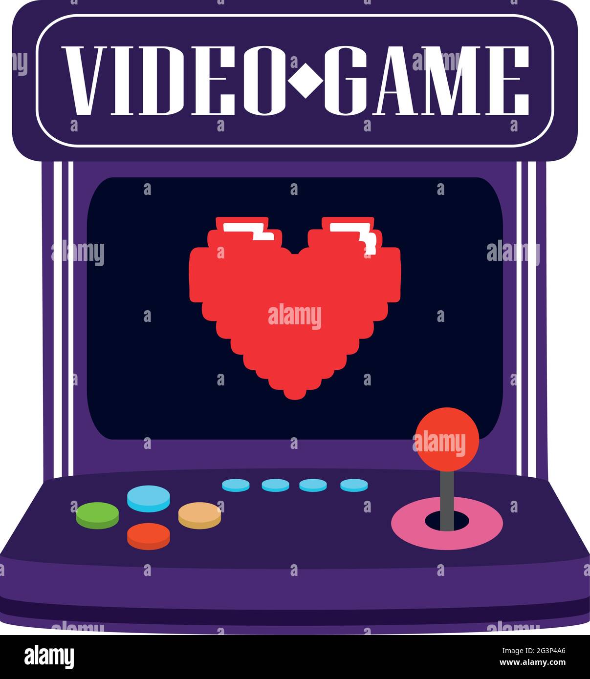 Control pixel video game play Cut Out Stock Images & Pictures - Alamy