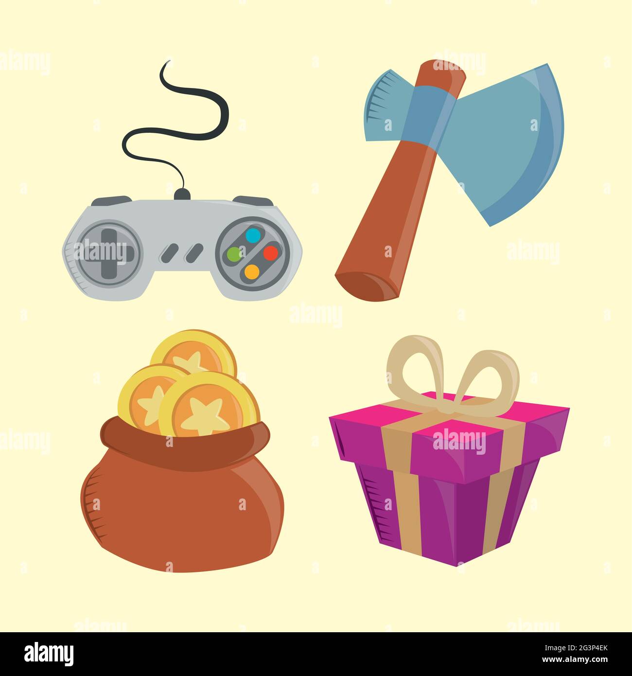 set of video game Stock Vector Image & Art - Alamy