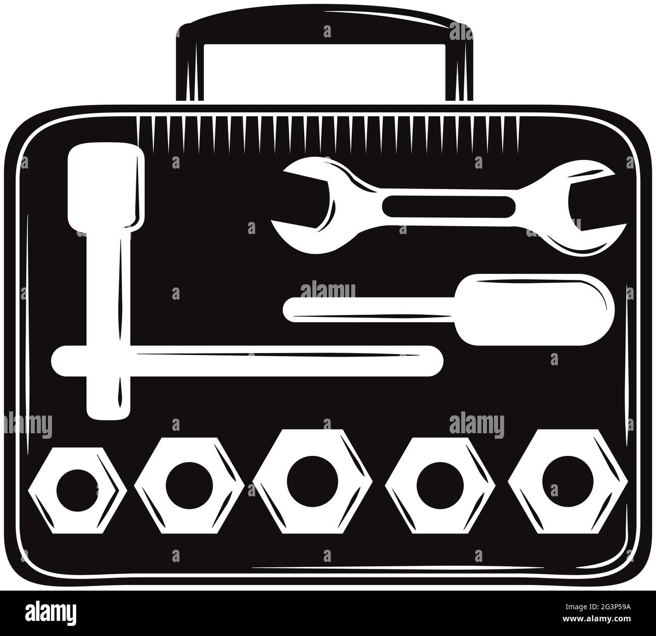 Mechanic tools box Stock Vector Images - Alamy