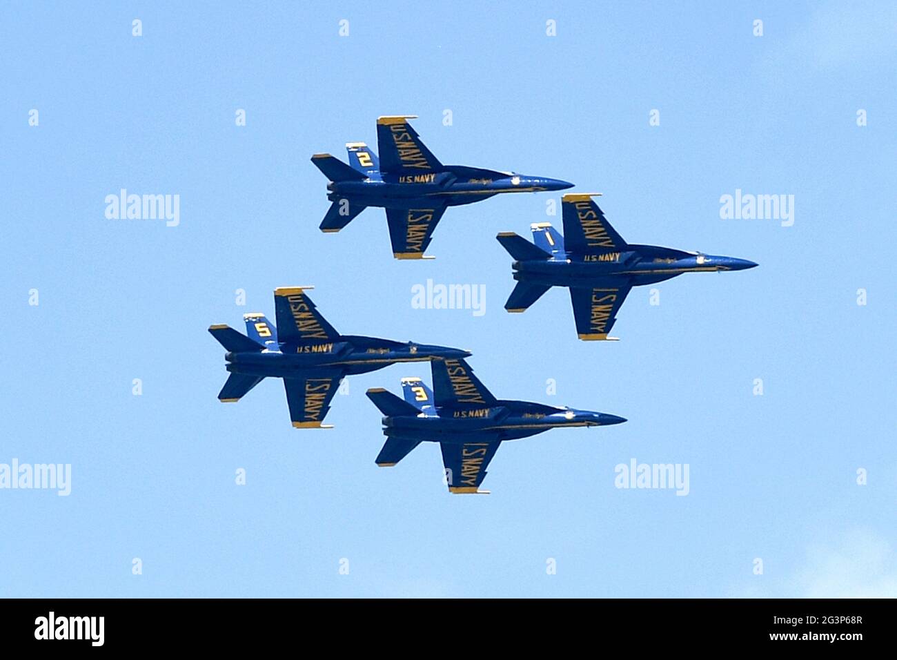Miami - FL - 20210509 The U.S. Navy's Blue Angels Boeing F/A-18 Super ...