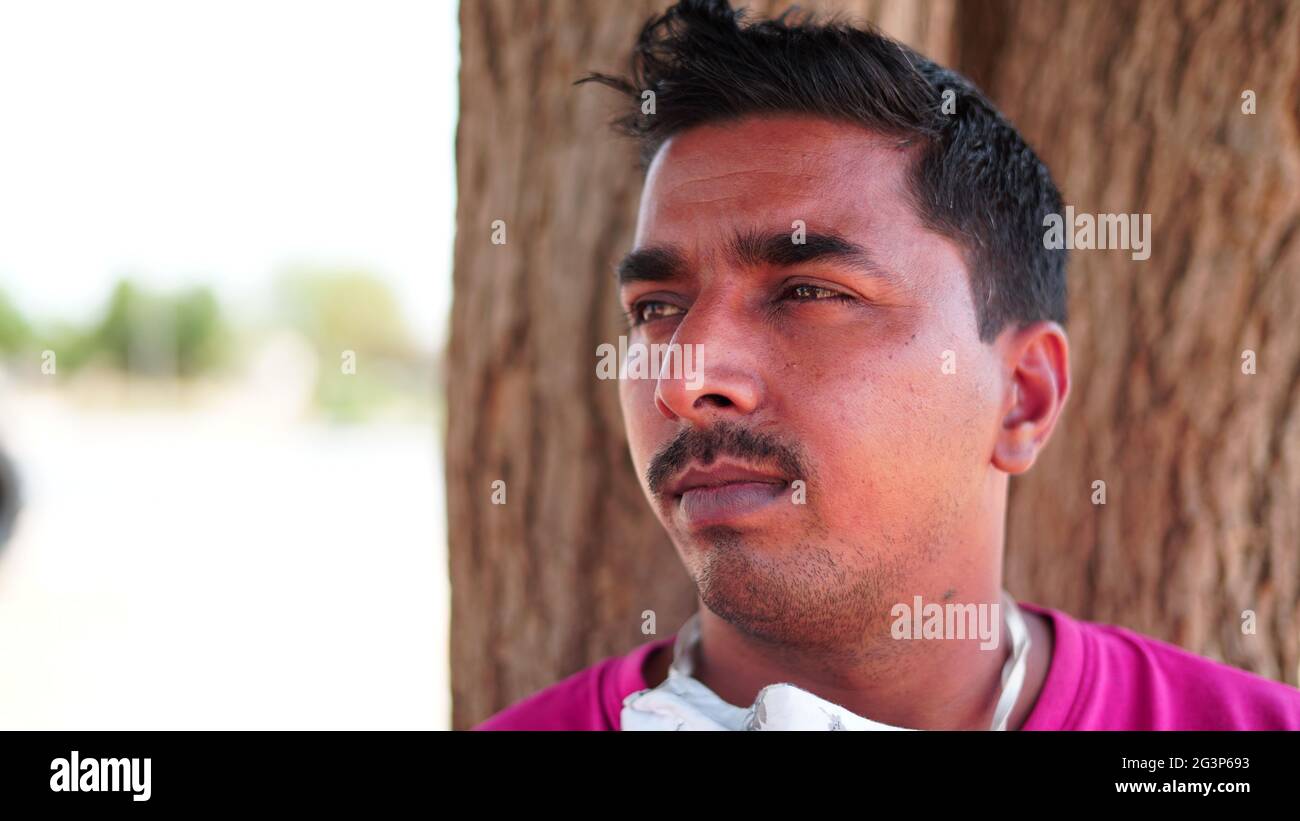 Indian man serious hi-res stock photography and images - Alamy