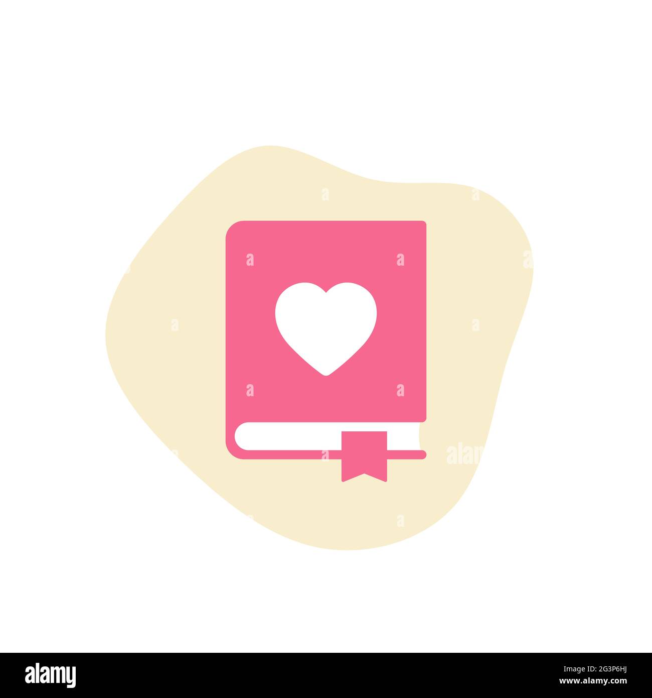 love diary icon, flat vector Stock Vector Image & Art - Alamy