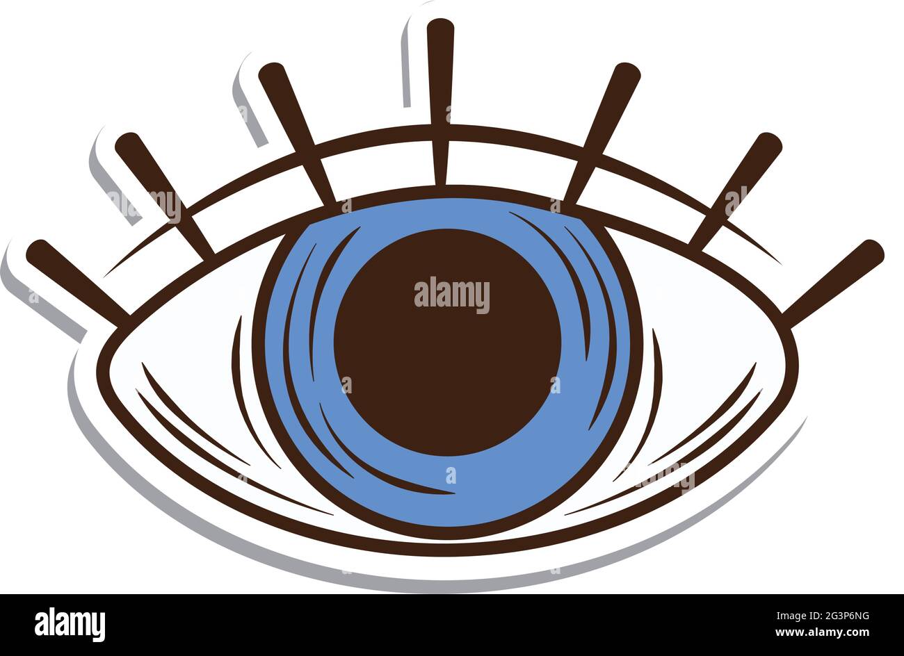 human eye sticker Stock Vector Image & Art - Alamy
