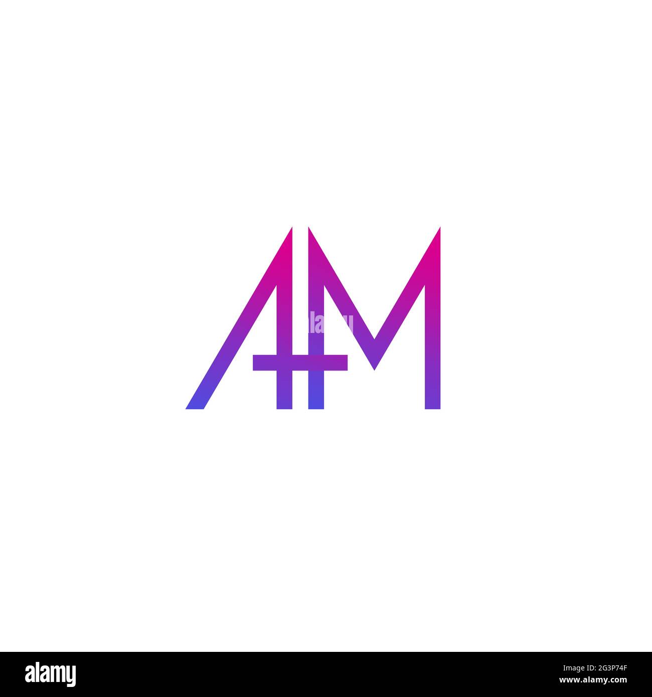 AM letters logo design on white Stock Vector Image & Art - Alamy