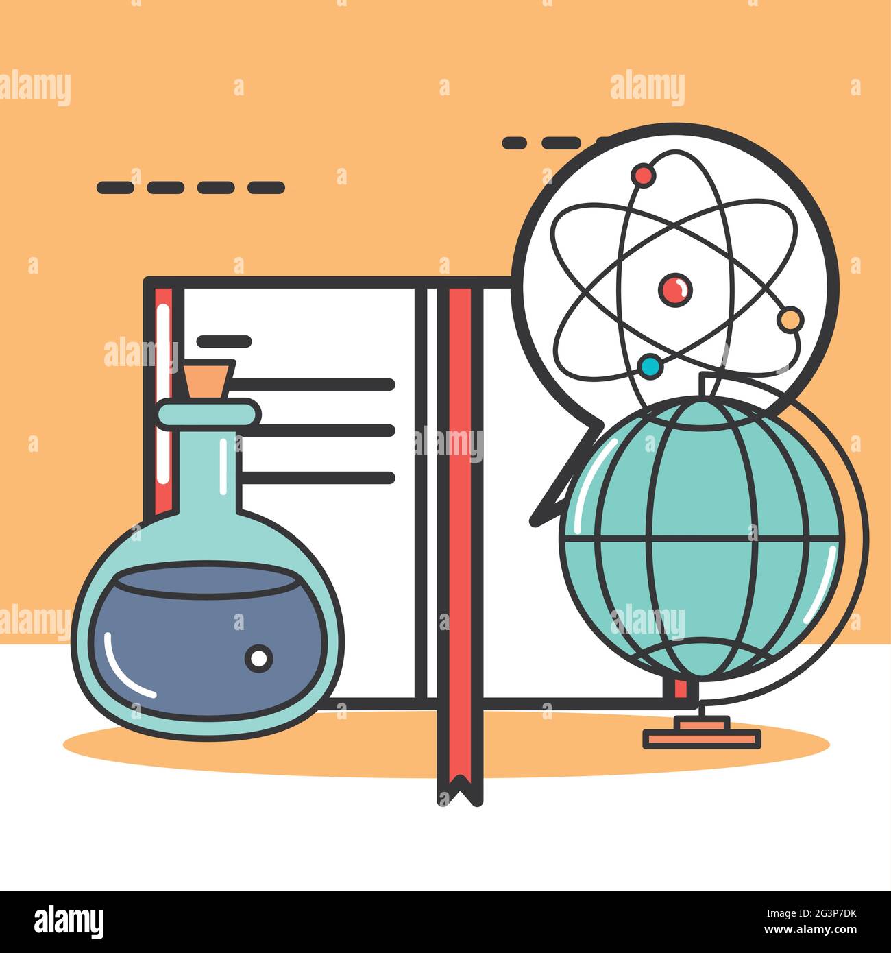 Test tube globe Stock Vector Images - Alamy