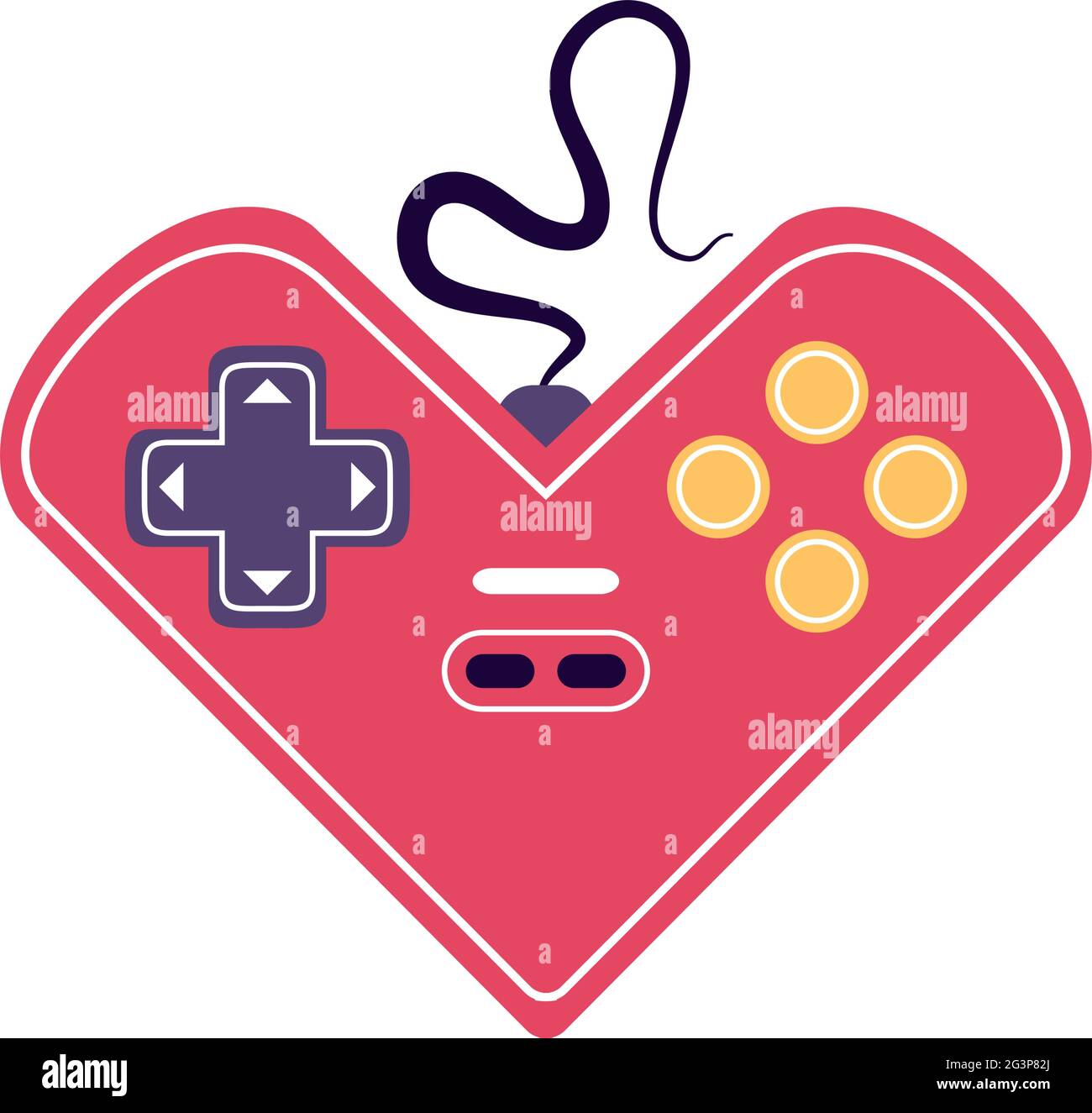 heart shaped joystick Stock Vector Image & Art - Alamy