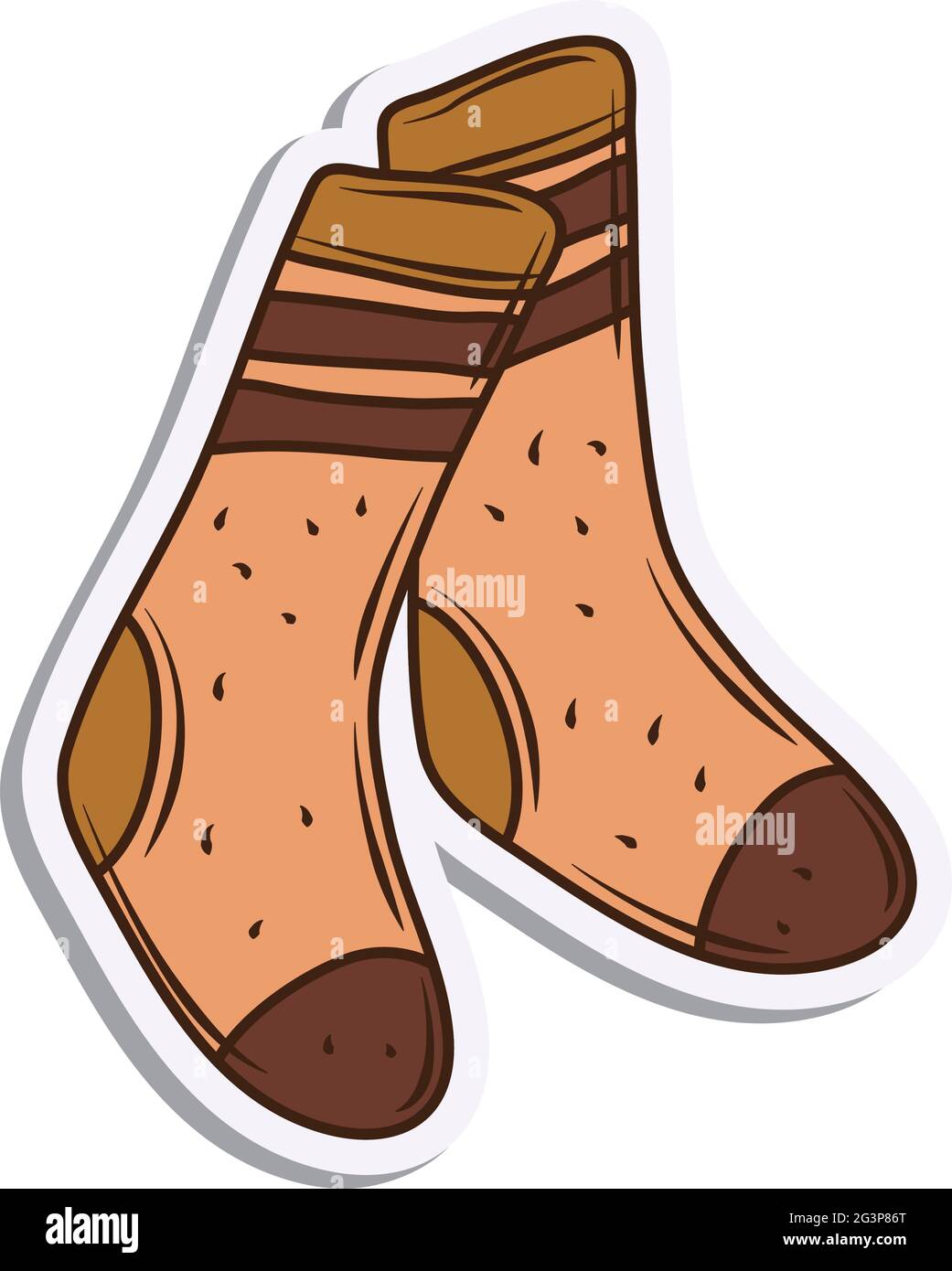 socks accessory sticker Stock Vector Image & Art - Alamy