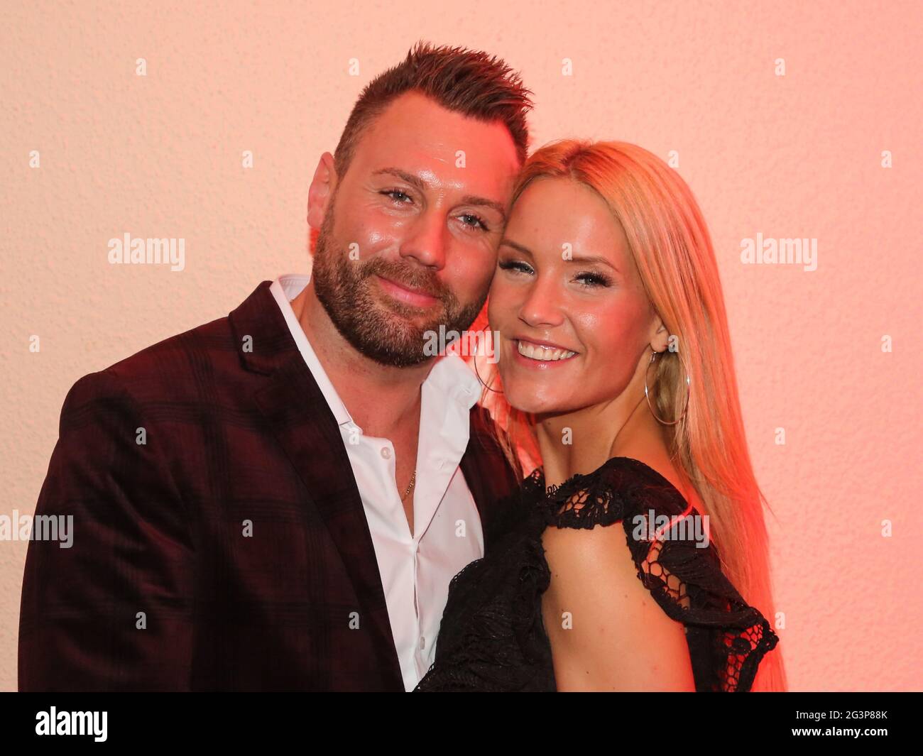 German pop singer Sonia Liebing with husband Markus at the Advent ...