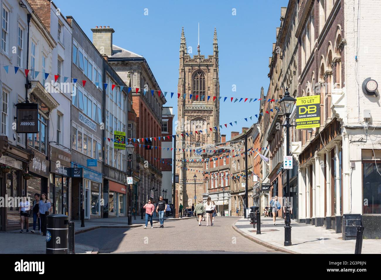 Derby Cathedral, Iron Gate, Cathedral Quarter, Derby, Derbyshire ...