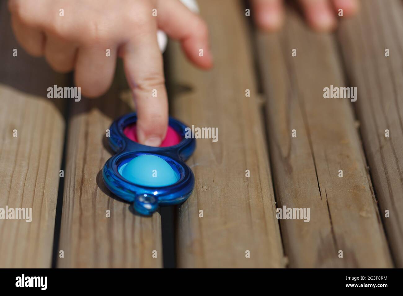 Child's finger pressing simple-dimple, Closeup Stock Photo - Alamy