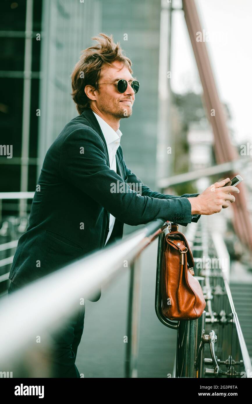 Hand holding railing hi-res stock photography and images - Alamy