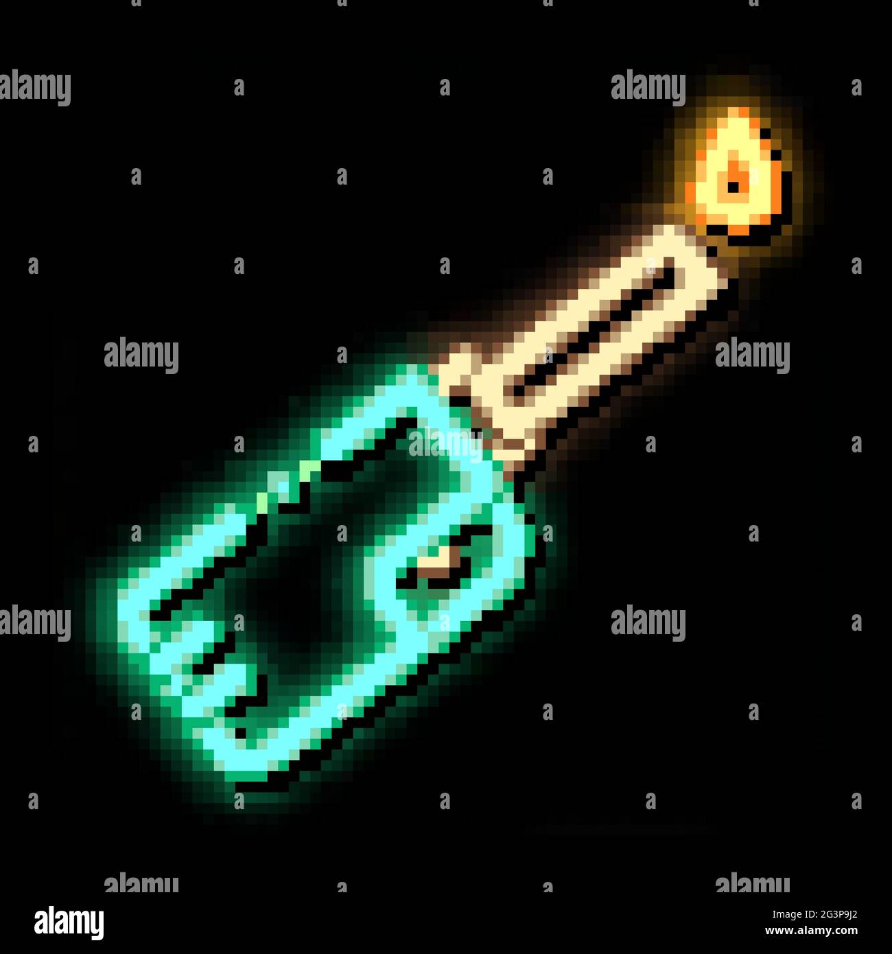 gaz lighter neon glow icon illustration Stock Vector Image & Art - Alamy