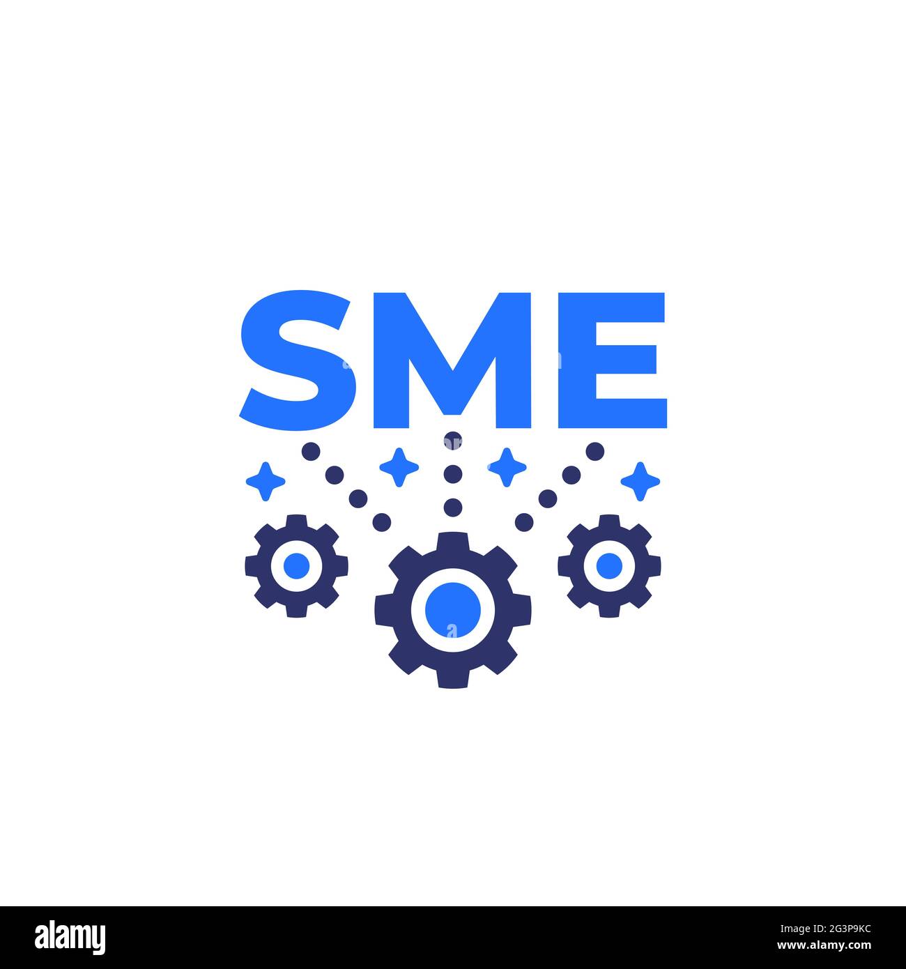SME, small and medium enterprise icon on white Stock Vector Image & Art ...