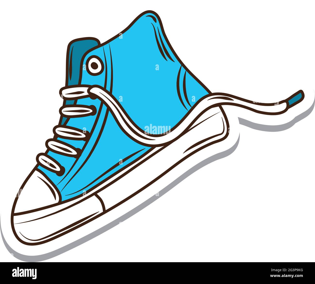 retro sneaker sticker Stock Vector Image & Art - Alamy