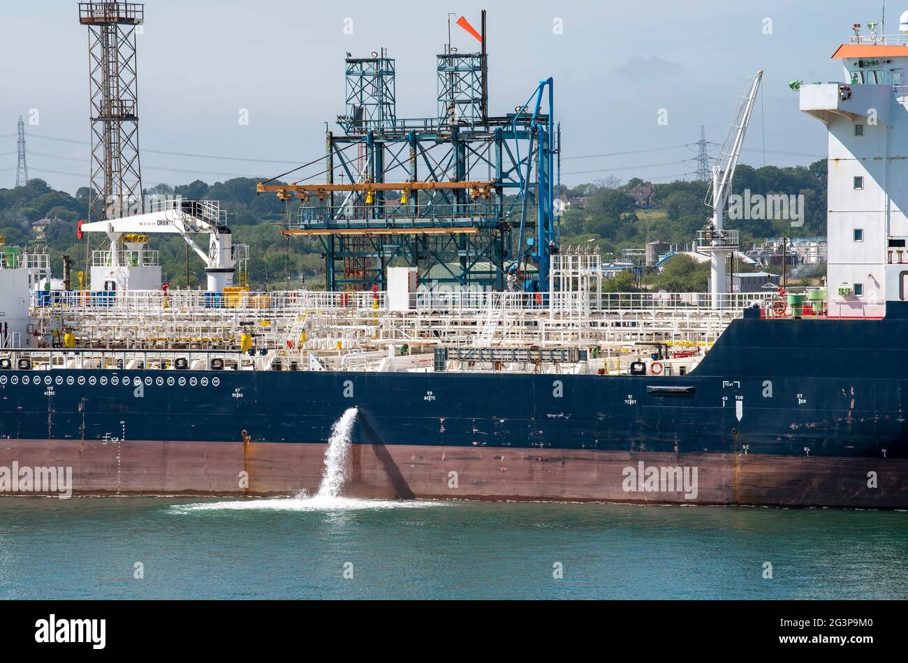 Fawley, Hampshire, England, UK. 2021. The Askholmen a chemical//gas ...