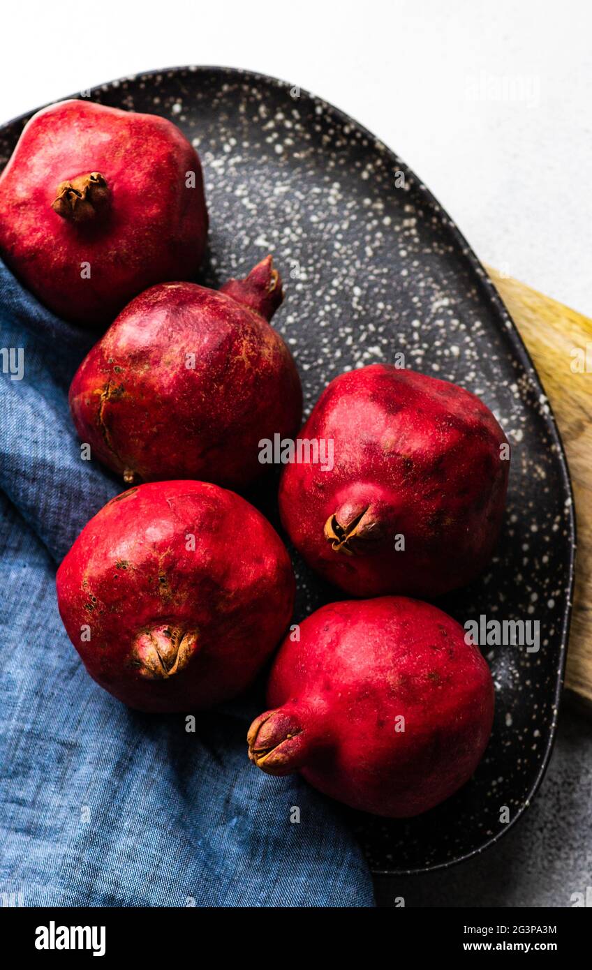Ripe pomegranate fruits Stock Photo - Alamy