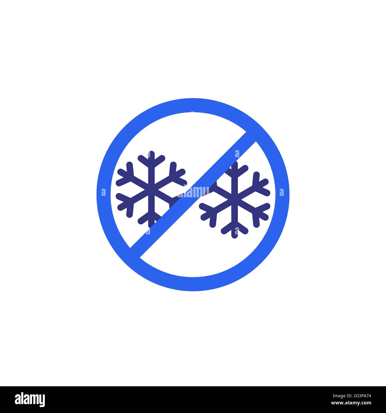 no frost icon, ice free vector sign Stock Vector Image & Art - Alamy