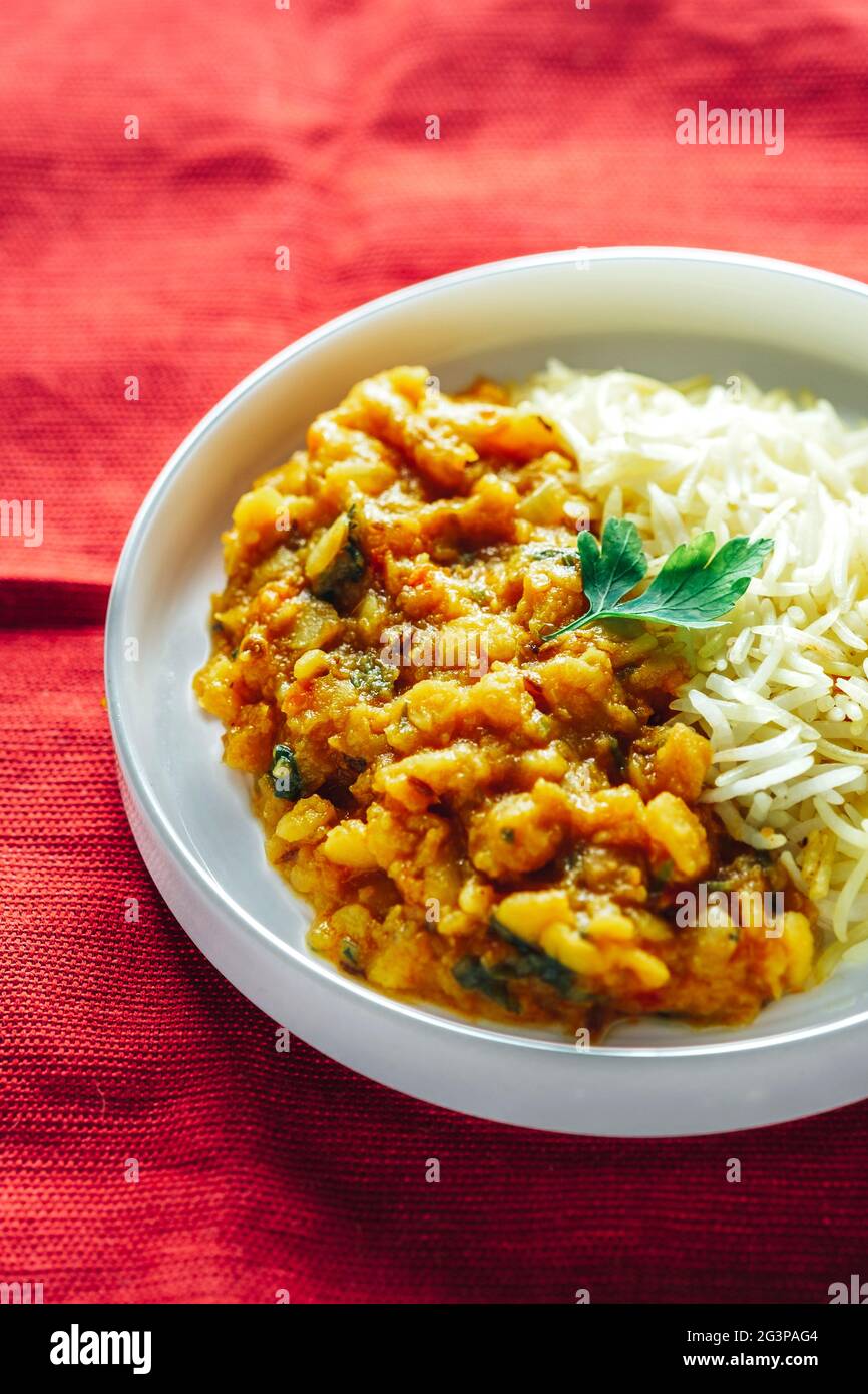 Vegetable Tarka dhal Indian Food - FOODPIX Stock Photo - Alamy