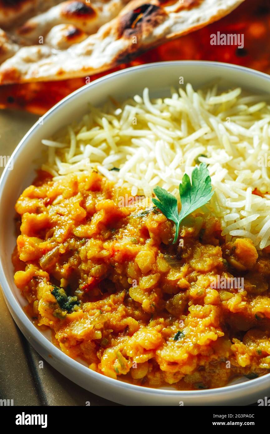 Vegetable Tarka dhal Indian Food - FOODPIX Stock Photo - Alamy