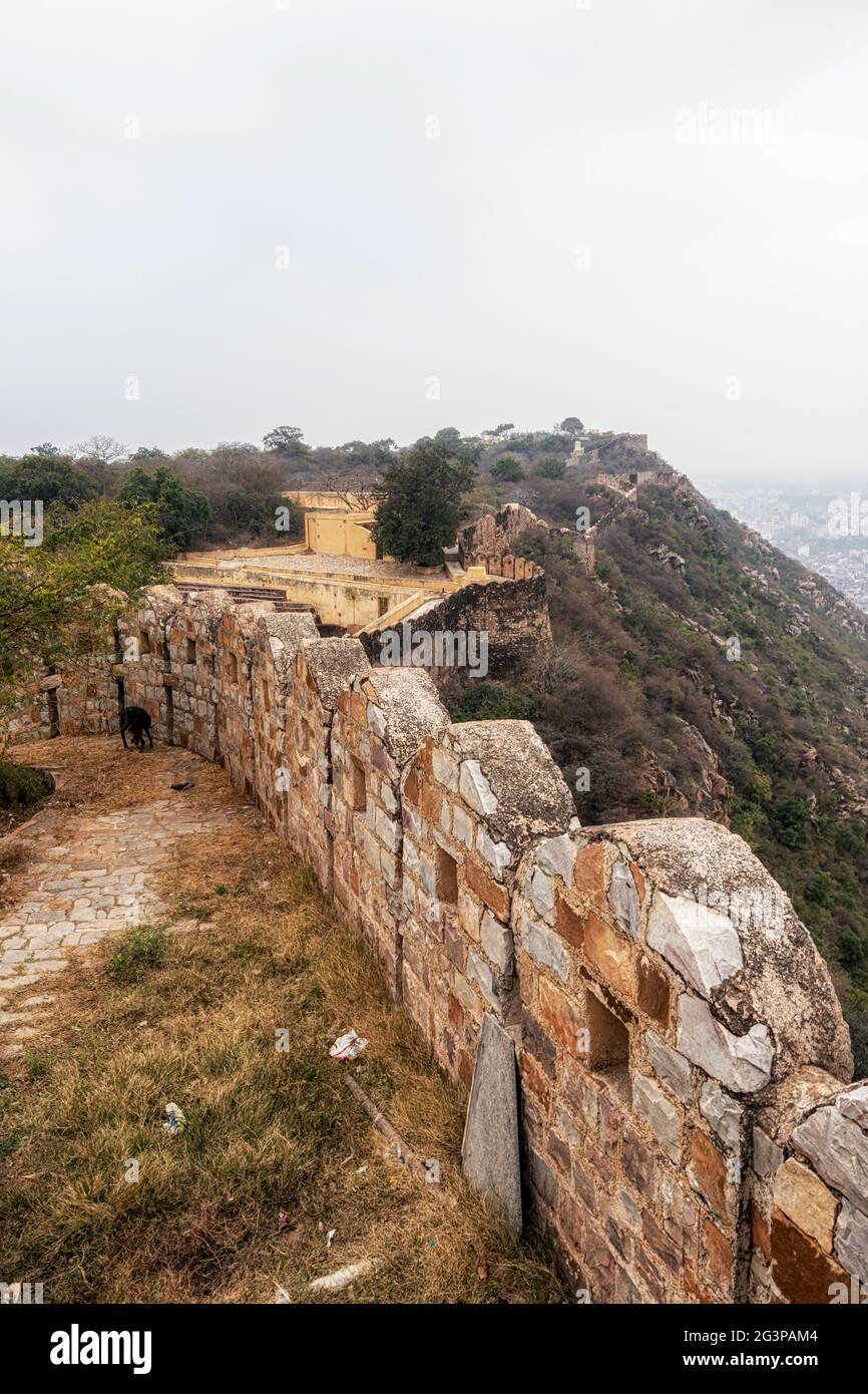 Jaipur city Nahargarh Fort Stock Photo - Alamy