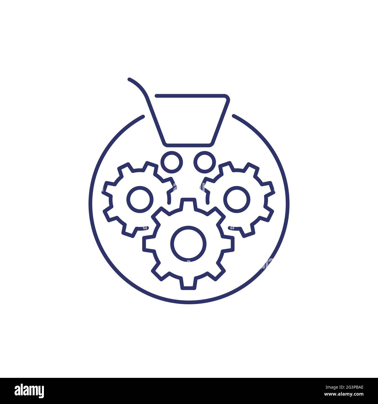 Order processing Stock Vector Images - Alamy