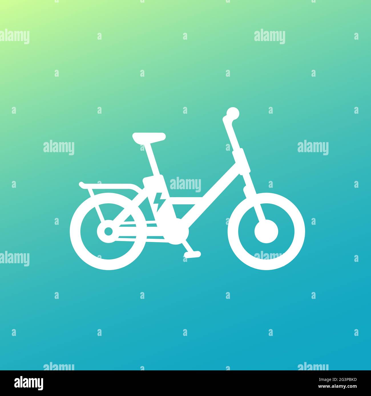 Electric bike icon, electro bicycle, ebike vector Stock Vector Image ...