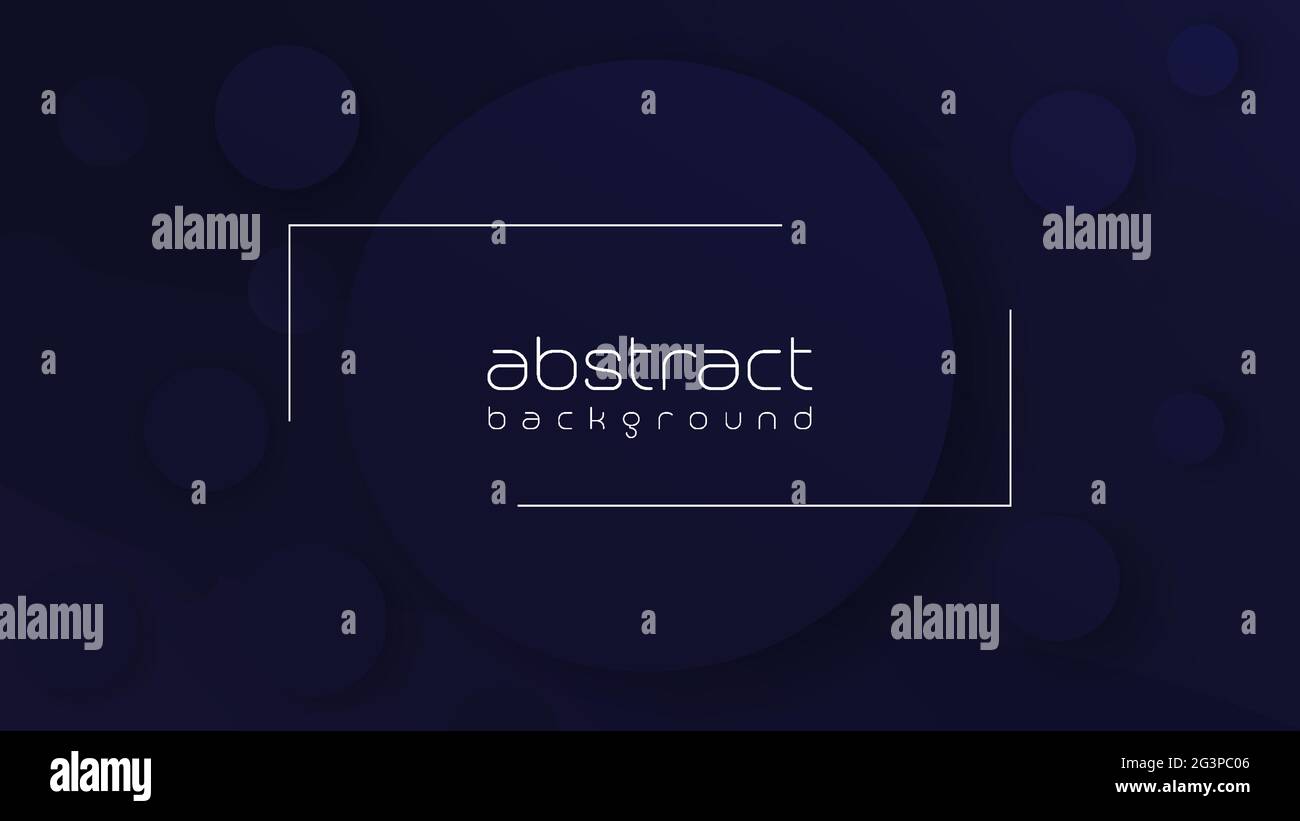 Abstract dark background with round shapes, vector Stock Vector Image ...