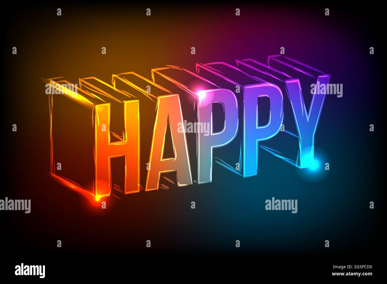 Positive holiday card Stock Vector Images - Alamy