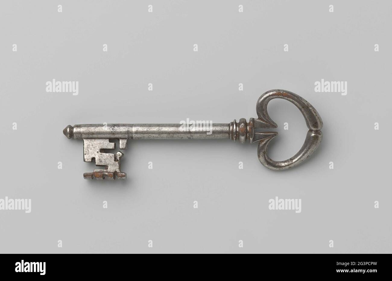 Key. Key whose bean-shaped eye consists of two fillings attached to a ...