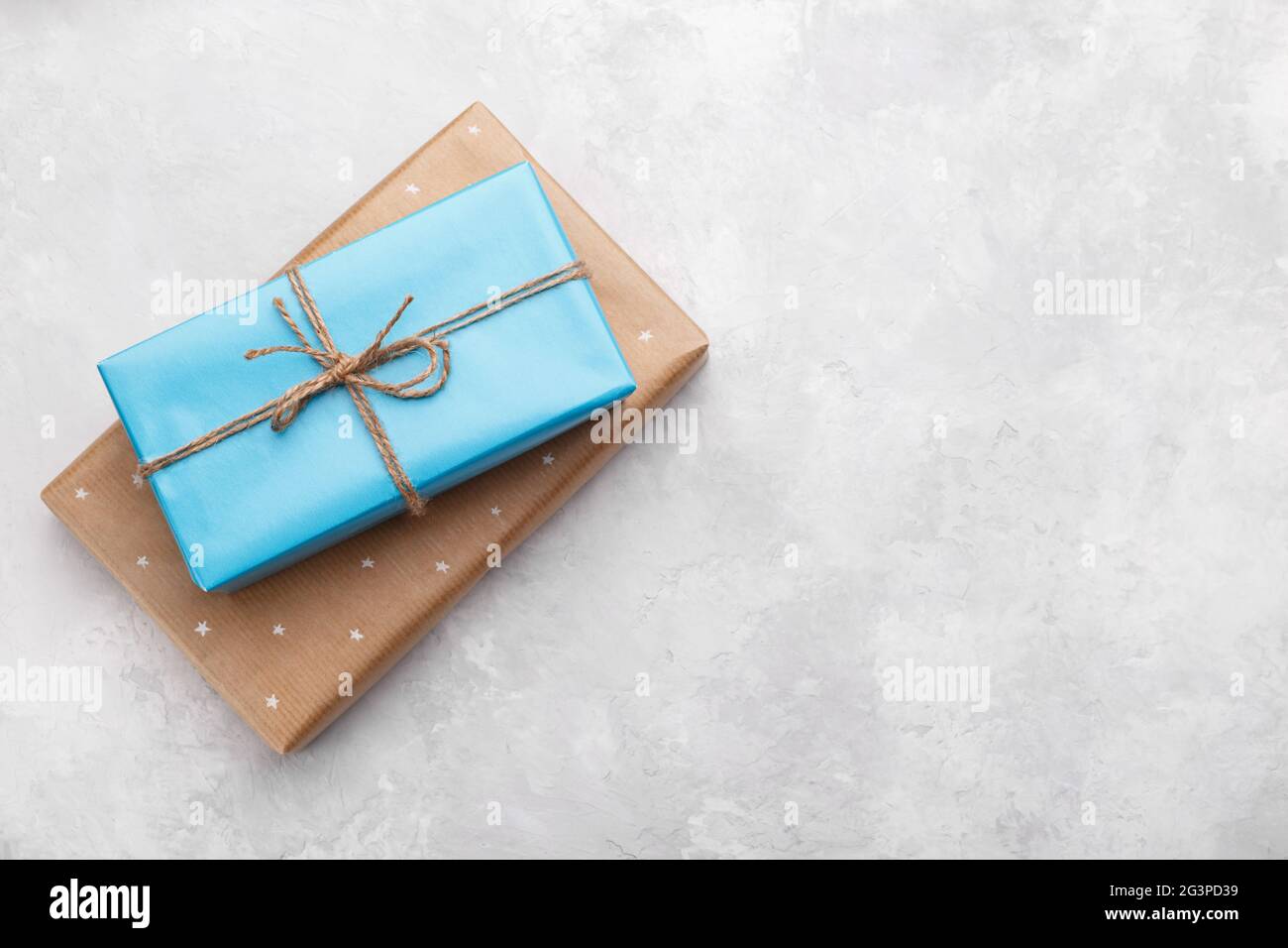 Gift boxes with ribbon Stock Photo - Alamy