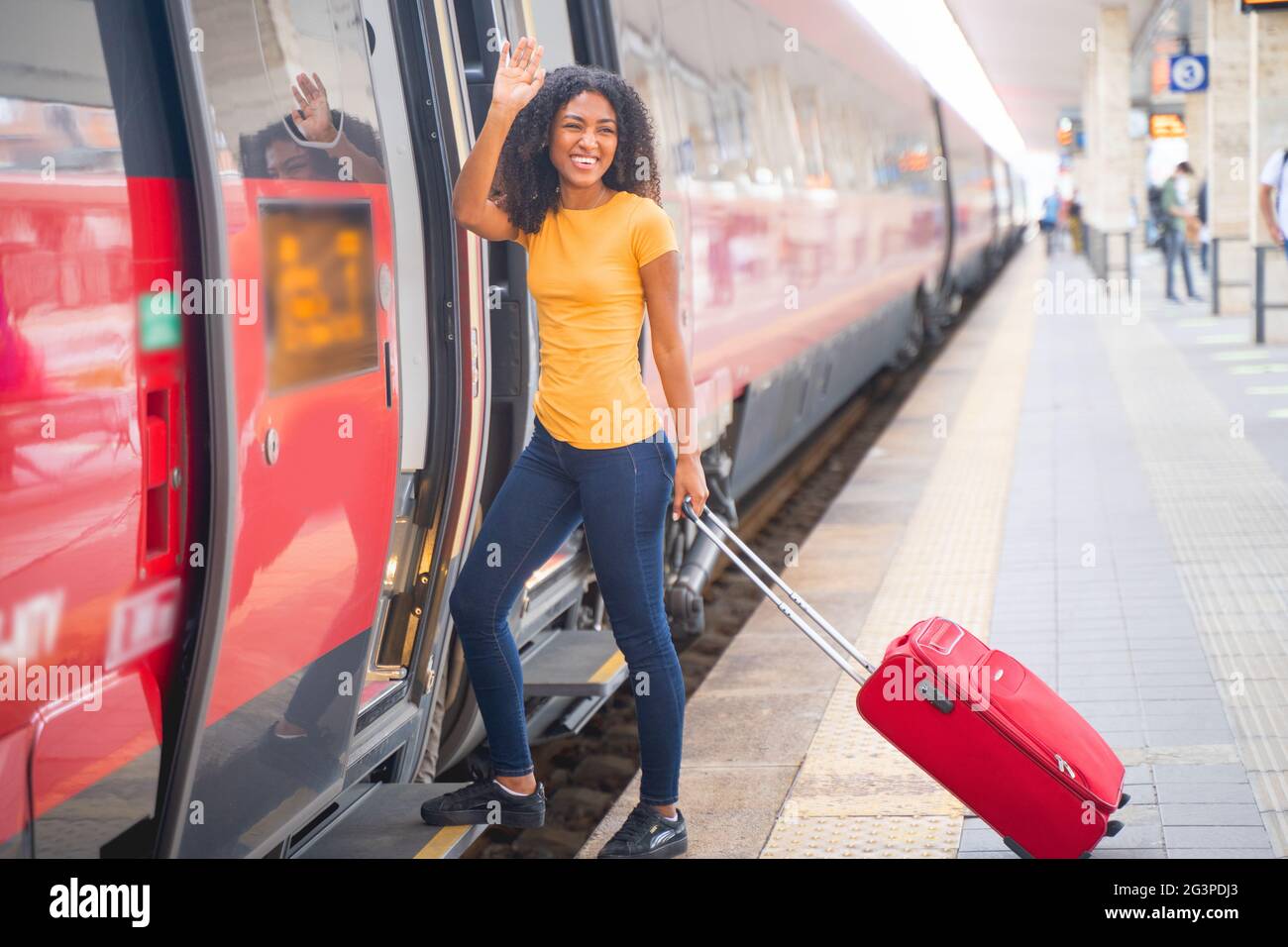 Waving Goodbye Train High Resolution Stock Photography and Images - Alamy