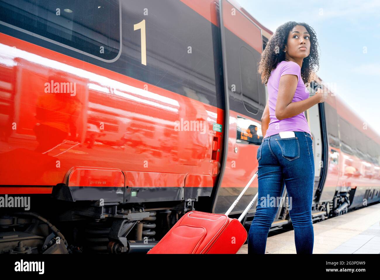 Backpacker train station hi-res stock photography and images - Alamy