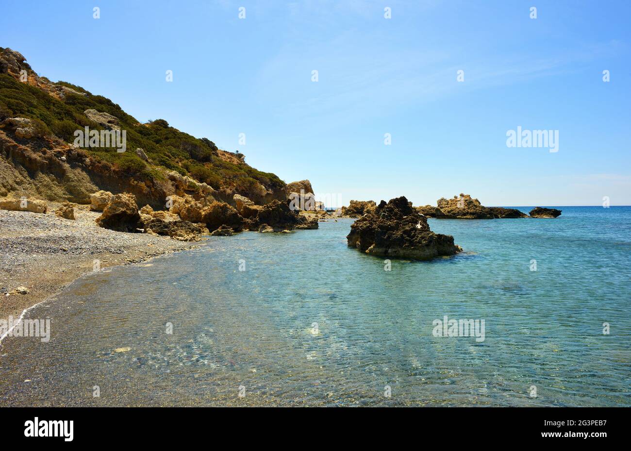 Beautiful bay in Plimmiri, Rhodes, Island, Greece perfect for ...