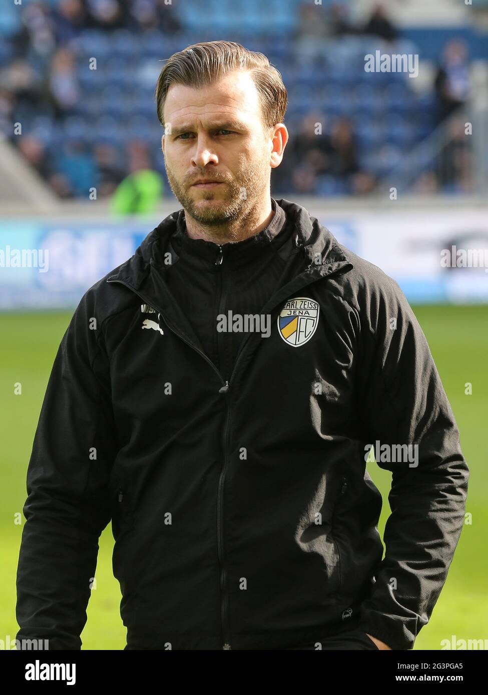 German soccer coach RenÃ© Klingbeil team boss of FC Carl Zeiss Jena DFB ...