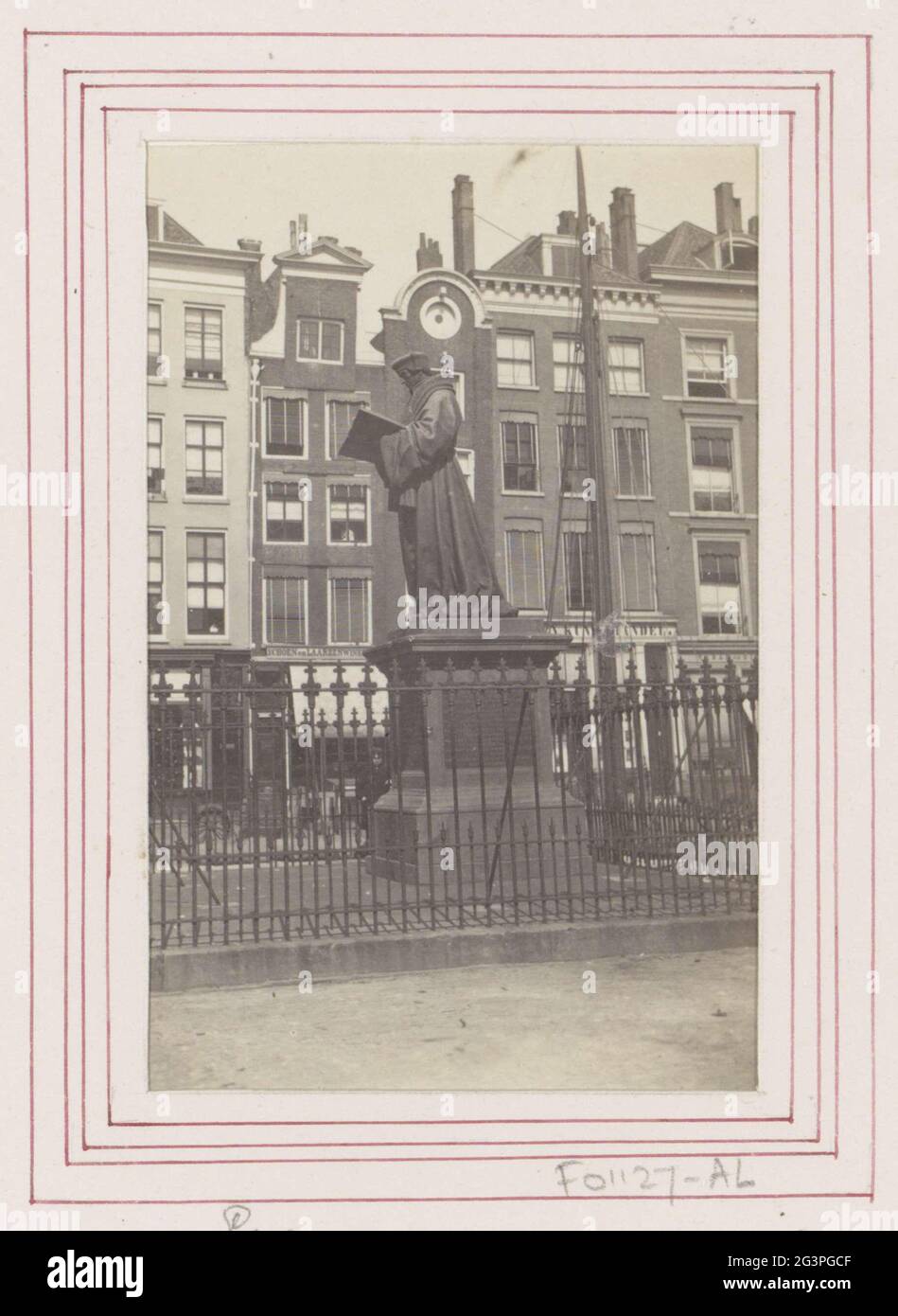 Statue of Erasmus on the Grote Markt in Rotterdam. Part of album with ...