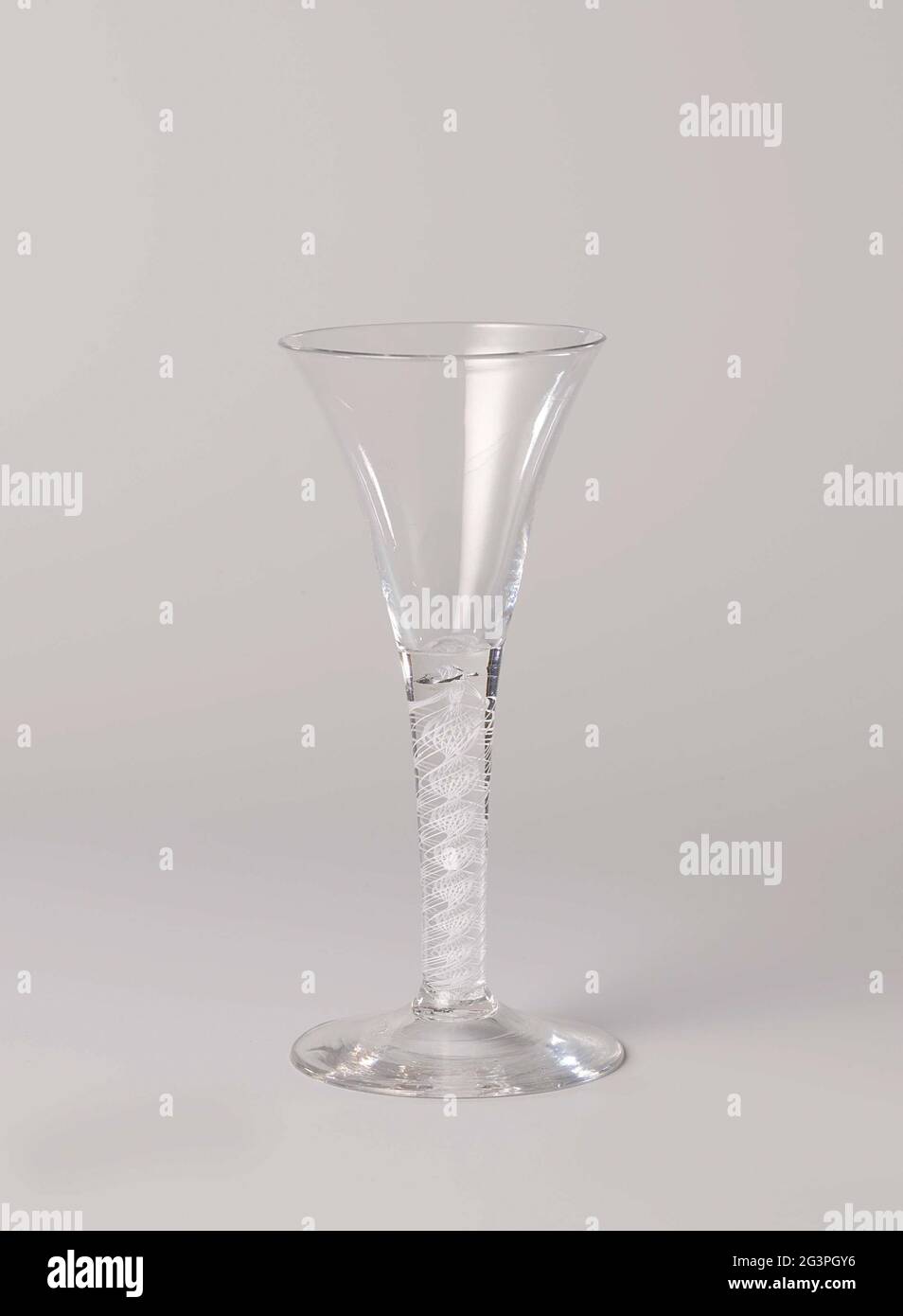 Slinger glass with trumpet-shaped chalice. Slinger glass with conical ...