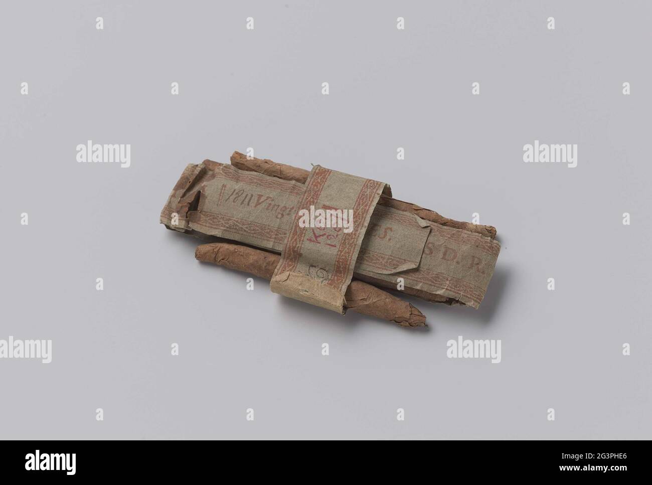 Packet of cigars from the French time. Pack of six thin cigars from the ...