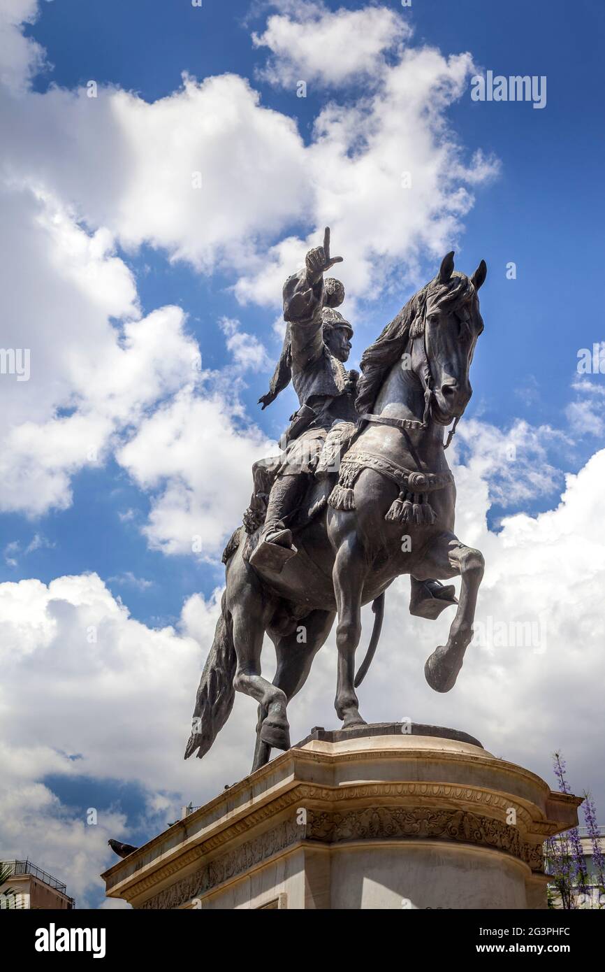 The statue of Theodoros Kolokotronis, one of the main figure of the ...