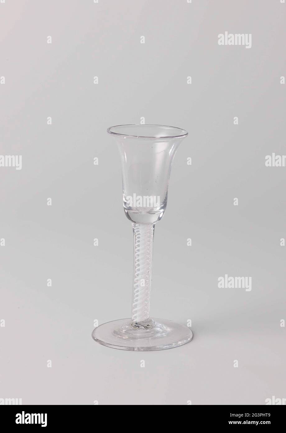 Slinger glass with bell-shaped chalice. Slinger glass with flat foot ...