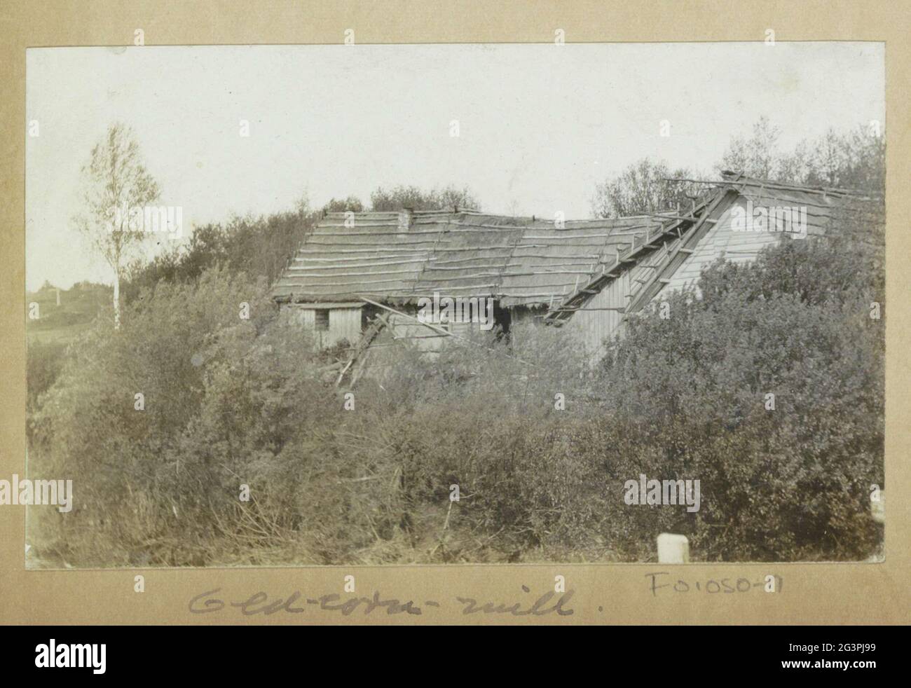 Old flour mill in Russia. Part of the photo album of the English family ...