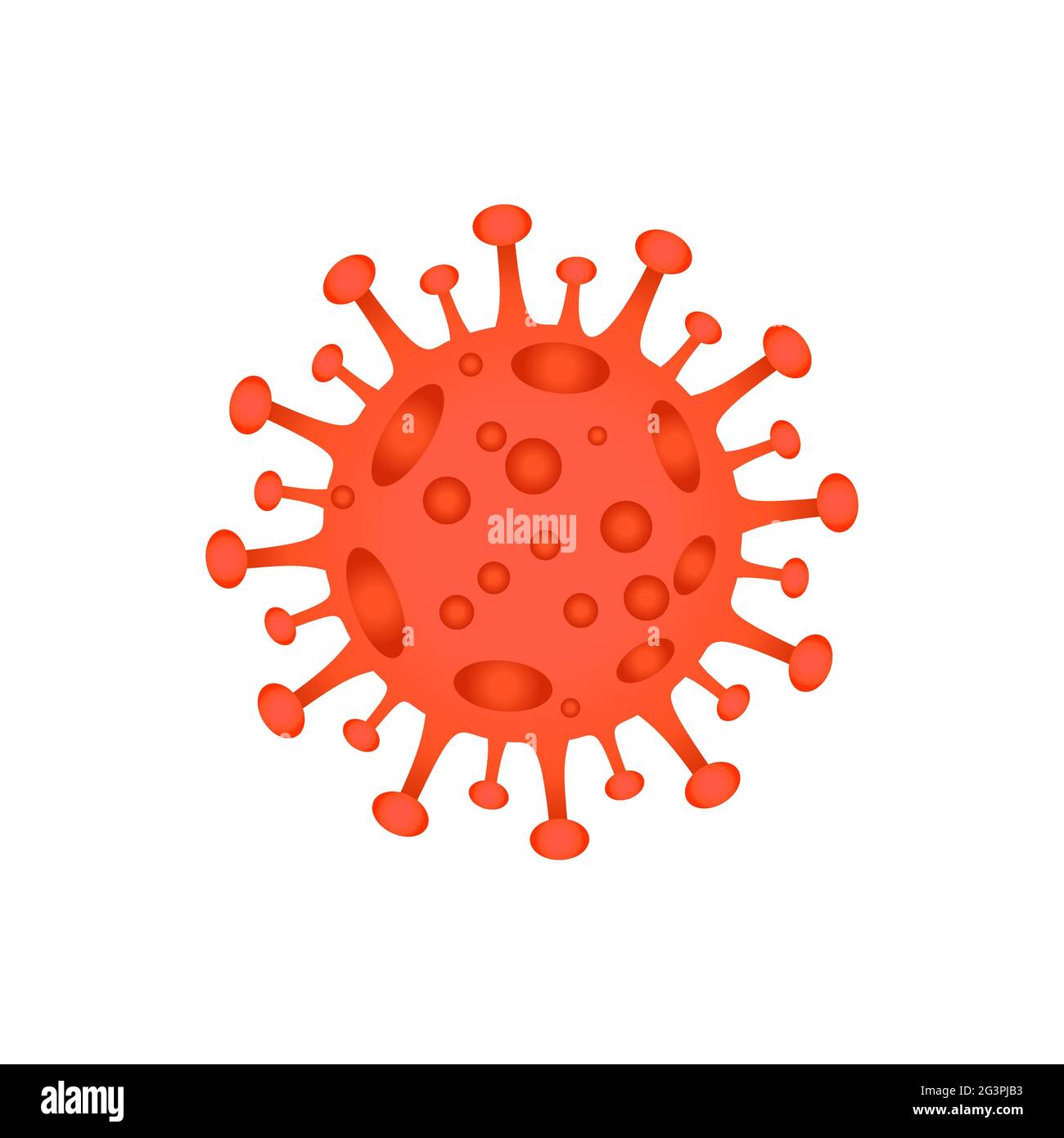 Coronavirus Bacteria Icon, 2019-nCoV, Covid-2019, Covid-19 Novel ...
